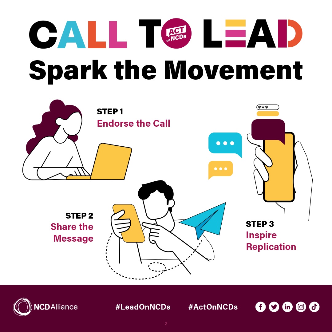 Call to Lead: Spark the movement • Global Week for Action on NCDs