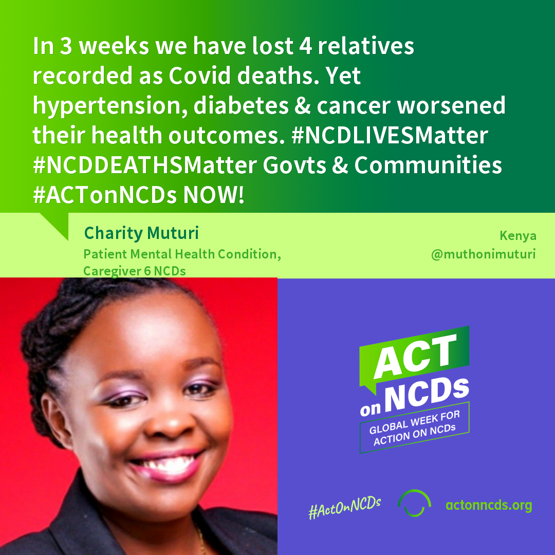 Charity Muturi • Global Week for Action on NCDs