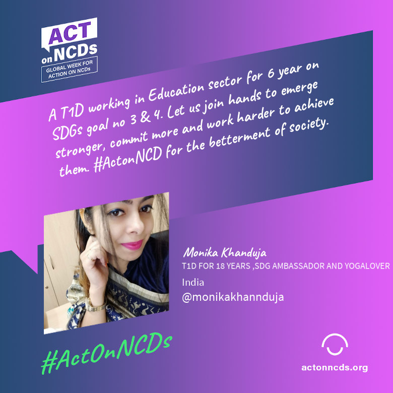 Monika Khanduja • Global Week for Action on NCDs